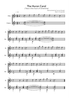 The Huron Carol by folklore - sheet music on MusicaNeo