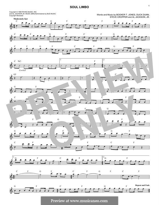 Soul Limbo (Booker T. and The MGs) by A. Jackson Jr., B.T. Jones, D.D ...