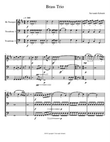 Brass Trio by S. Schmitt - sheet music on MusicaNeo