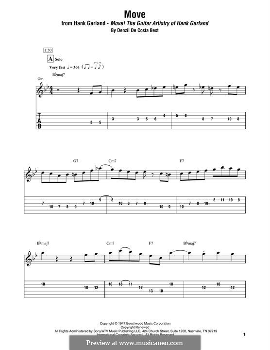 Move by D.D.C. Best - sheet music on MusicaNeo
