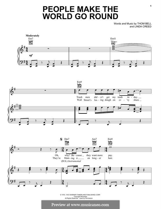 People Make The World Go 'Round (The Stylistics) by L. Creed, T. Bell ...