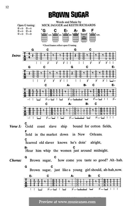 Brown Sugar (The Rolling Stones) by K. Richards, M. Jagger on MusicaNeo