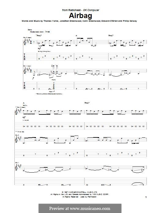 Airbag (Radiohead) by C. Greenwood, E. O'Brien, Jonny Greenwood, P ...