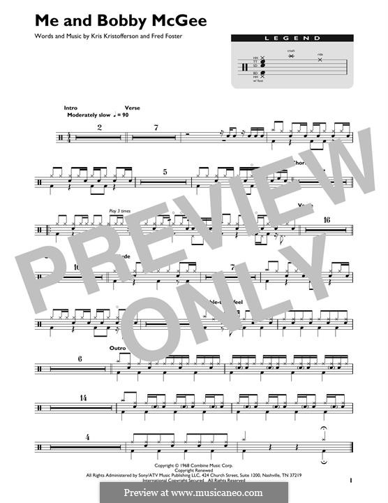 Me and Bobby McGee (Janis Joplin) by F. Foster, K. Kristofferson on ...