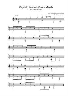 Captain Lanoe's Quick March by folklore - sheet music on MusicaNeo