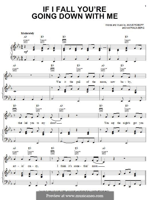 If I Fall You're Going Down With Me (Dixie Chicks) by A. Roboff, M ...