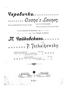 Complete Opera (The Slippers, TH 8) by P. Tchaikovsky on MusicaNeo
