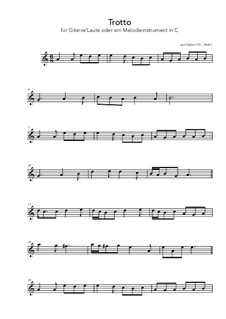 Trotto by Unknown (works before 1850) - sheet music on MusicaNeo