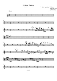 Aiken Drum by J. Knox - sheet music on MusicaNeo