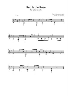 Red is the Rose by folklore - sheet music on MusicaNeo