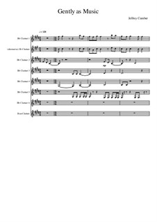 Gently as Music by Jeffrey Cumber - sheet music on MusicaNeo