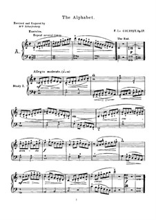 L'Alphabet, Op.17 by F. Le Couppey - sheet music on MusicaNeo