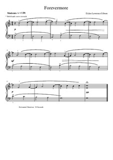 Forevermore (Piano Sheet Music) by D.L. Gibson - sheet music on MusicaNeo