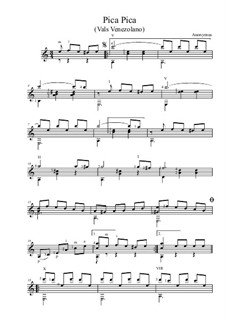 Pica pica by folklore - sheet music on MusicaNeo