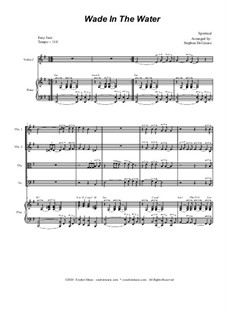 Wade in the Water by folklore - sheet music on MusicaNeo