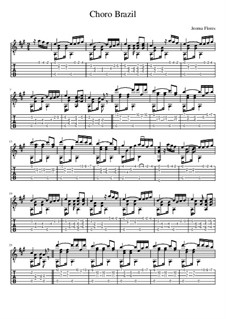 Choro Brazil by Jeoma Flores - sheet music on MusicaNeo