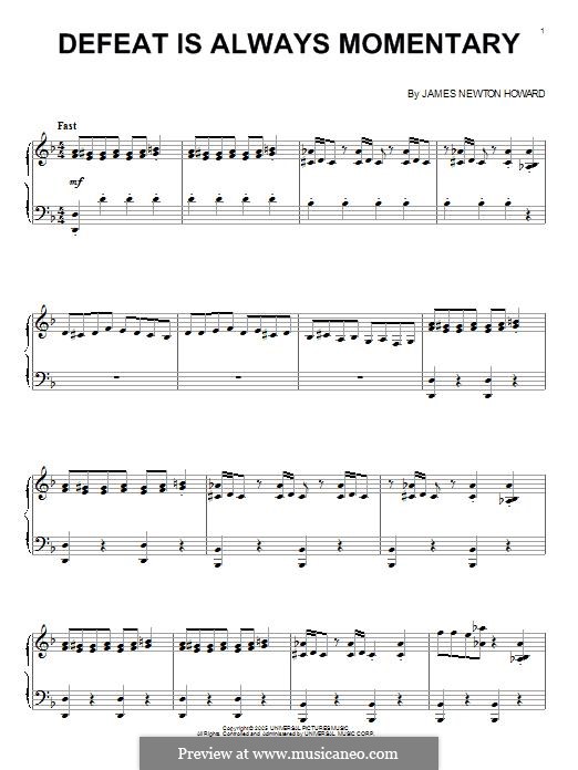 Defeat Is Always Momentary by J.N. Howard - sheet music on MusicaNeo