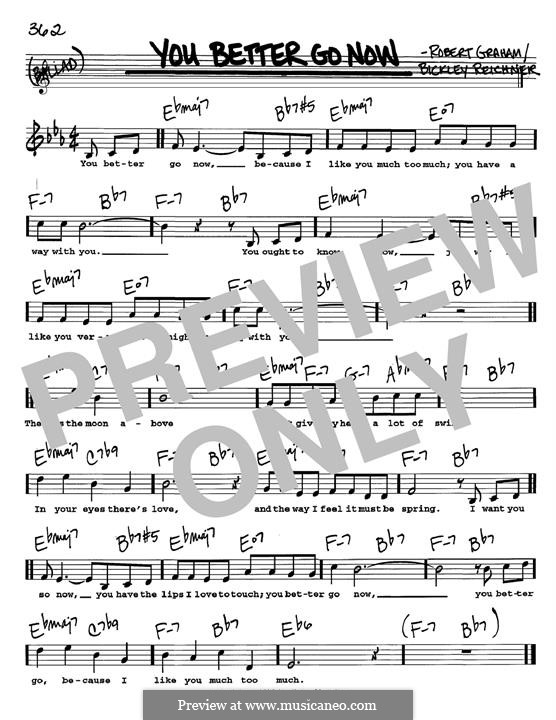 You Better Go Now by I. Graham - sheet music on MusicaNeo