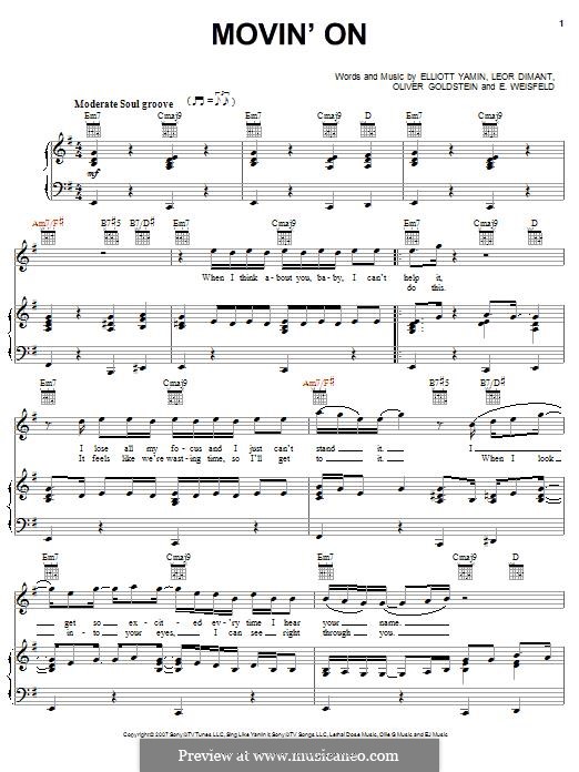 Movin' On (Elliott Yamin) by L. Dimant, O. Goldstein, E. Weisfeld, E ...