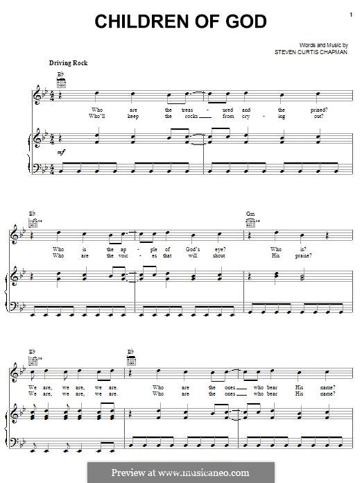 Children of God by S.C. Chapman - sheet music on MusicaNeo