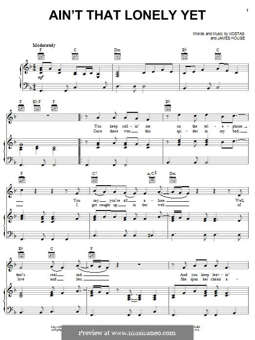 Ain't That Lonely Yet by D. Yoakam - sheet music on MusicaNeo