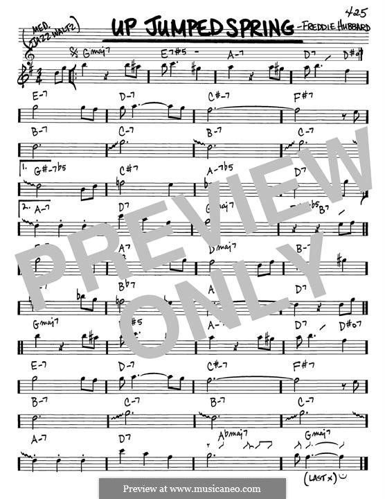 Up Jumped Spring by F. Hubbard - sheet music on MusicaNeo