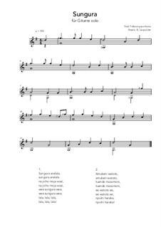 Sungura by folklore - sheet music on MusicaNeo