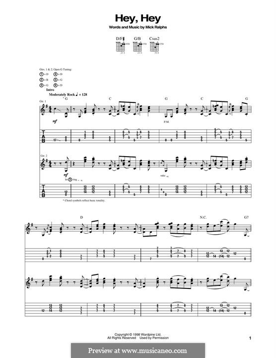 Hey, Hey (Bad Company) by M. Ralphs - sheet music on MusicaNeo