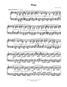 Elegy by J. Geer - sheet music on MusicaNeo