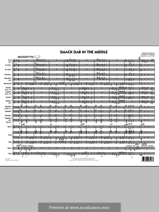 Smack Dab in The Middle by C. Calhoun - sheet music on MusicaNeo