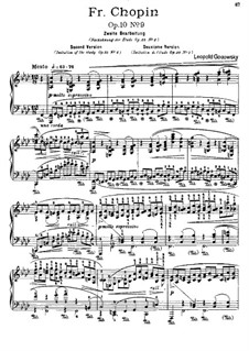 Studies after Etudes by Chopin, Op.10 by L. Godowsky on MusicaNeo