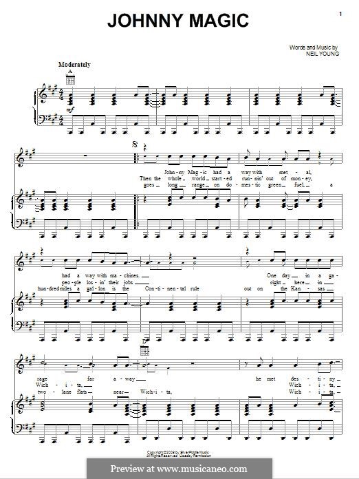 Johnny Magic by N. Young - sheet music on MusicaNeo