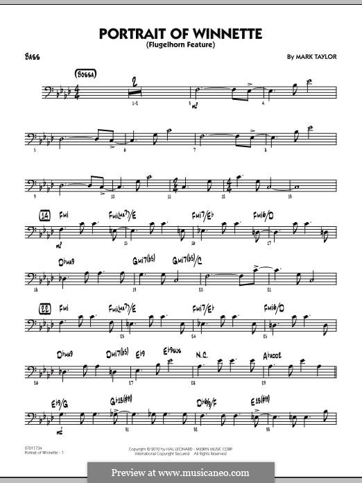 Portrait of Winnette by M. Taylor - sheet music on MusicaNeo