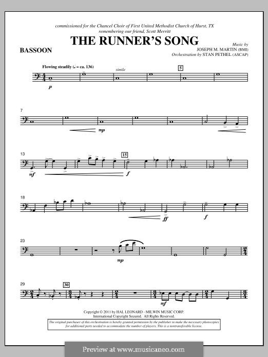 The Runner's Song by J.M. Martin - sheet music on MusicaNeo