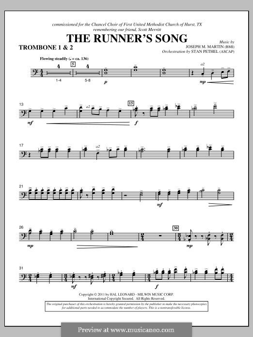 The Runner's Song by J.M. Martin - sheet music on MusicaNeo