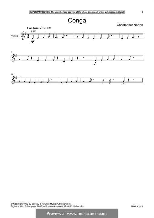 Conga by C. Norton - sheet music on MusicaNeo