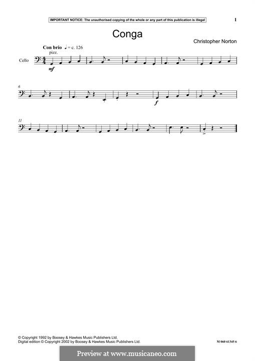 Conga by C. Norton - sheet music on MusicaNeo
