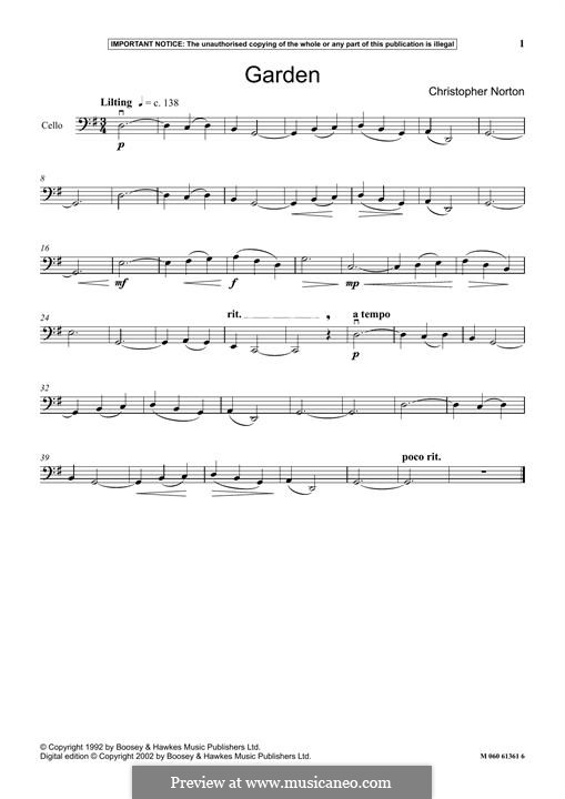 Garden by C. Norton - sheet music on MusicaNeo