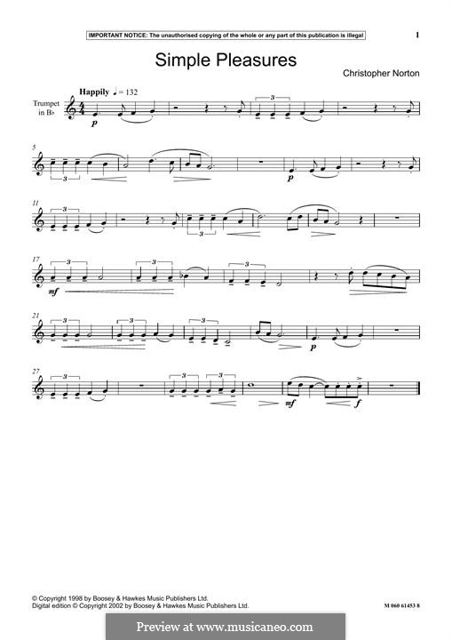 Simple Pleasures by C. Norton - sheet music on MusicaNeo