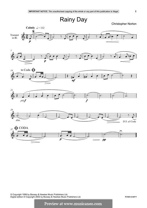Rainy Day by C. Norton - sheet music on MusicaNeo