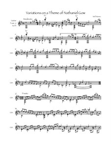 Variations on a Theme of Nathaniel Gow by N. Munro on MusicaNeo