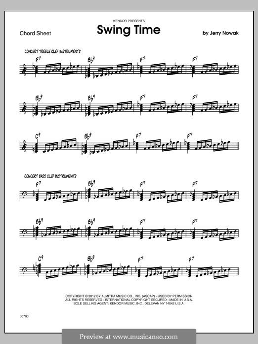 Swing Time by J. Nowak - sheet music on MusicaNeo