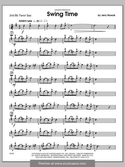 Swing Time by J. Nowak - sheet music on MusicaNeo