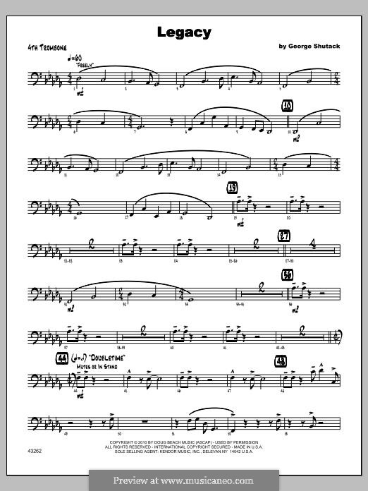 Legacy by G. Shutack - sheet music on MusicaNeo