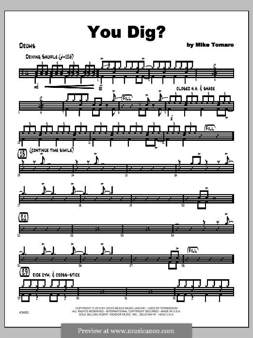 You Dig? by M. Tomaro - sheet music on MusicaNeo