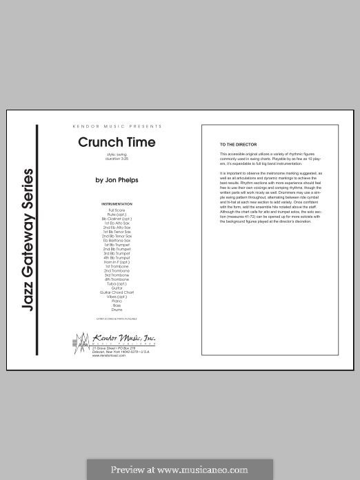 Crunch Time by J. Phelps - sheet music on MusicaNeo