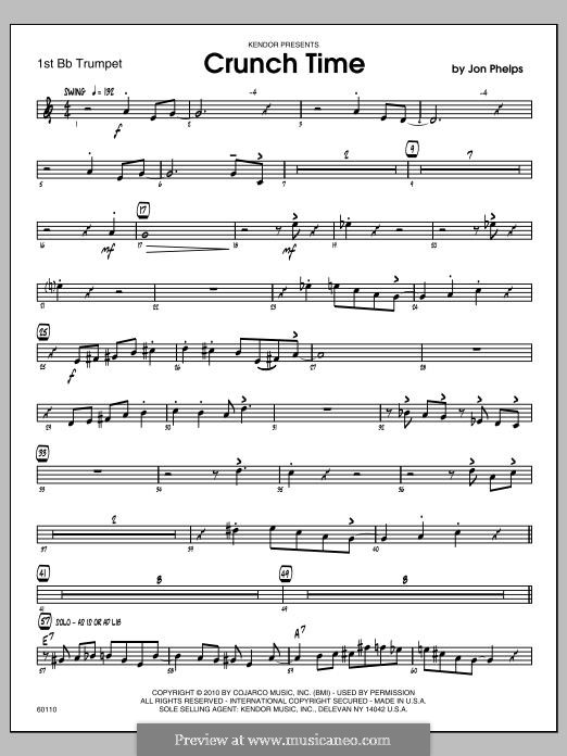 Crunch Time by J. Phelps - sheet music on MusicaNeo