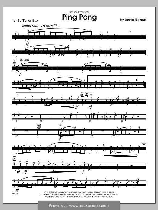 Ping Pong by L. Niehaus - sheet music on MusicaNeo