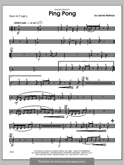 Ping Pong by L. Niehaus - sheet music on MusicaNeo