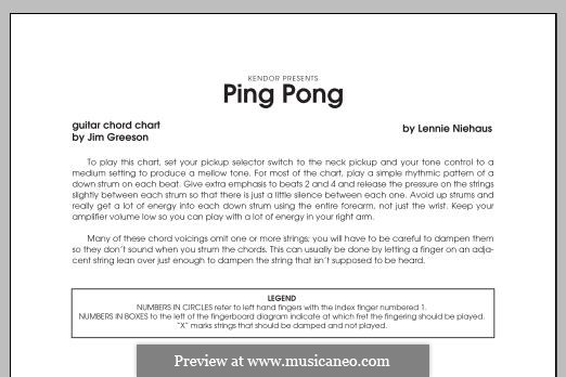 Ping Pong by L. Niehaus - sheet music on MusicaNeo